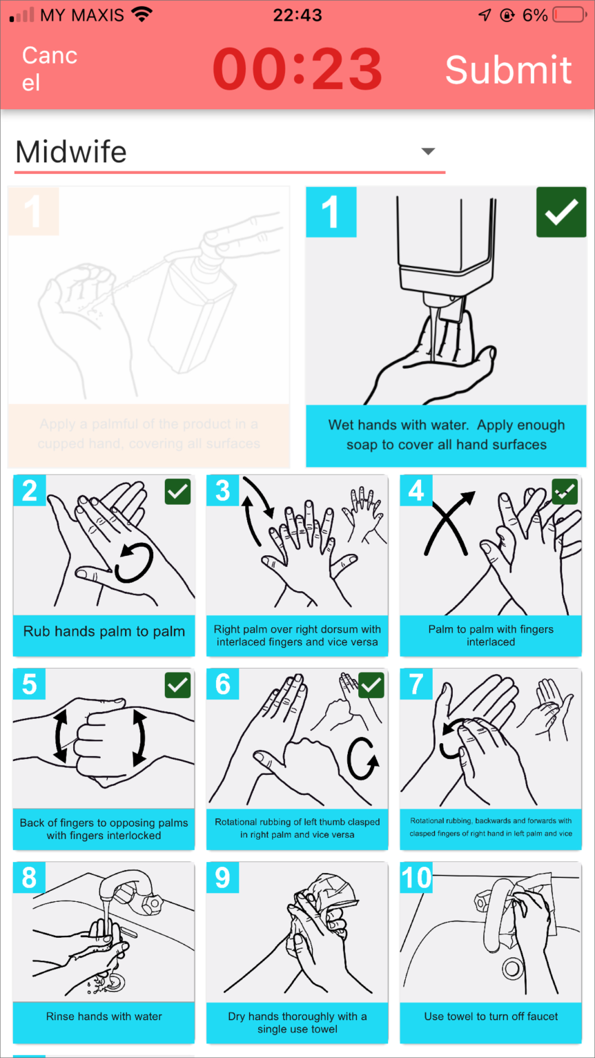 Audit Hand Hygiene Technique